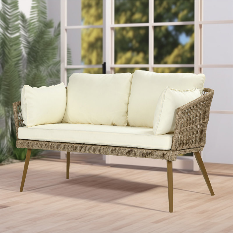 Kubiak 52.7 Outdoor Loveseat Willa Arlo Interiors